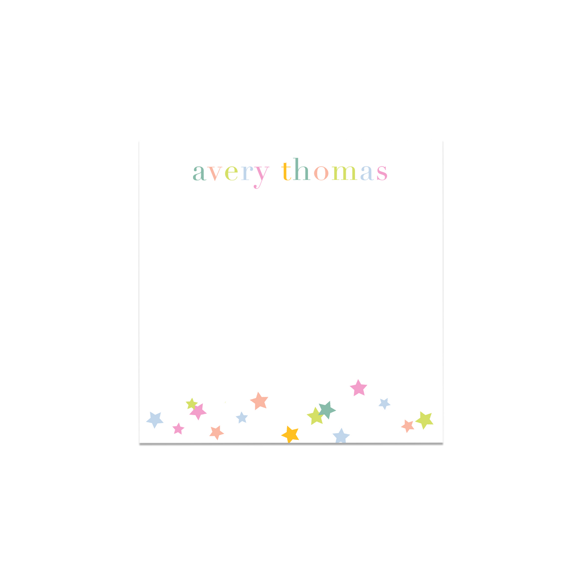 Star Confetti Notepad – Marci Thomas Designs
