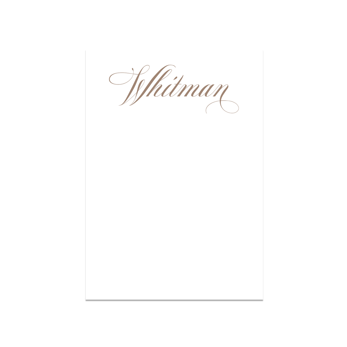 Simple Name Notepad – Marci Thomas Designs